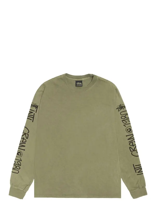 StÜssy International Crew Long-sleeve Tee 'olive - Green