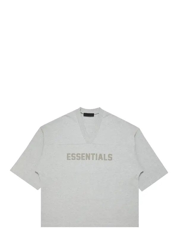 Fear Of God Heavy Jersey Football Tee 'light Heather - Grey