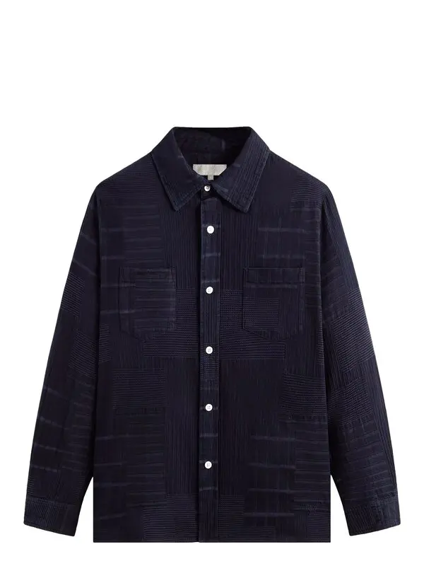 Kith Overdyed Patchwork Jaydin Buttondown 'ink - Black