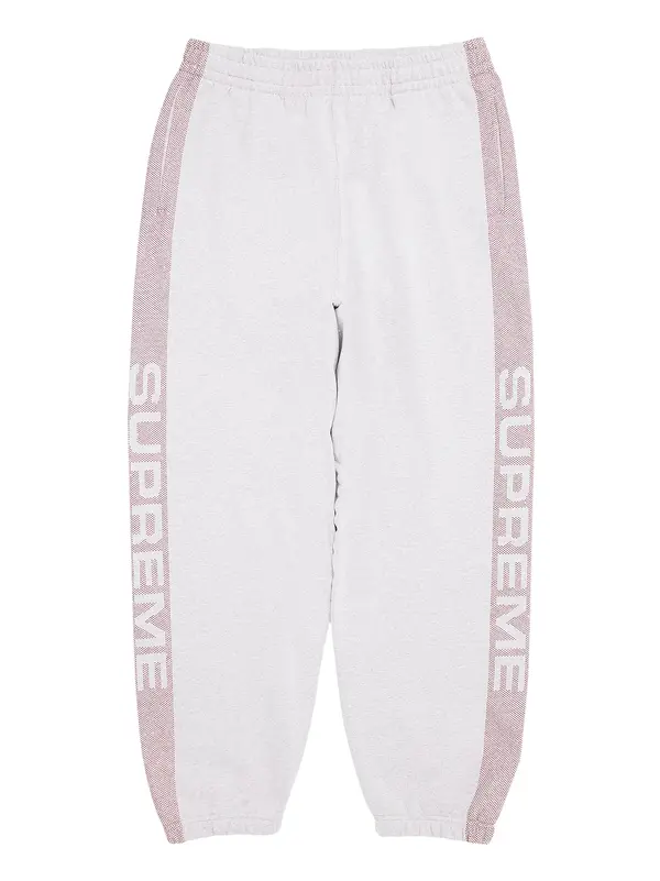 Supreme Jacquard Stripe Sweatpant 'ash - Grey