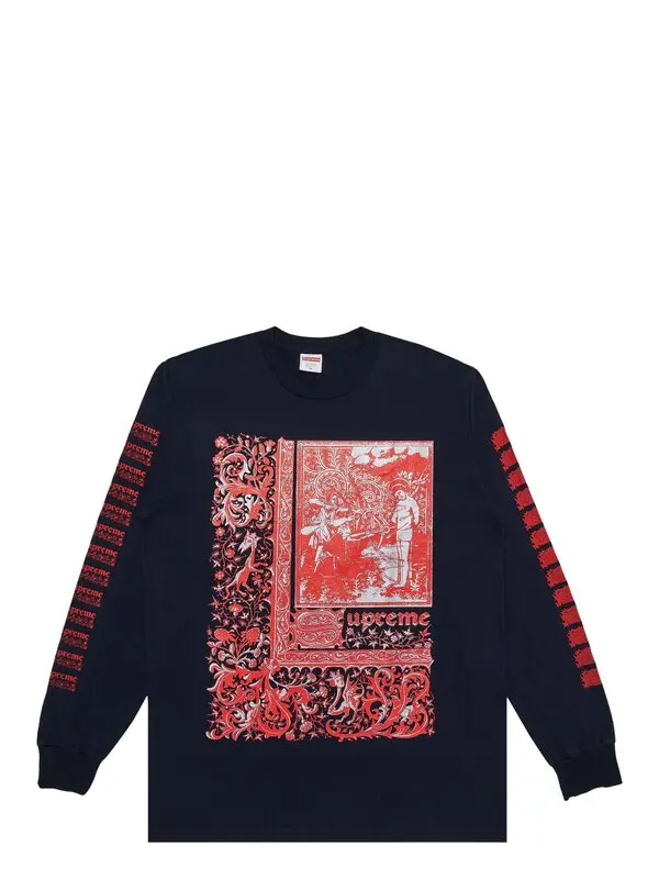 Supreme Saint Sebastian Long-sleeve Tee 'navy - Blue