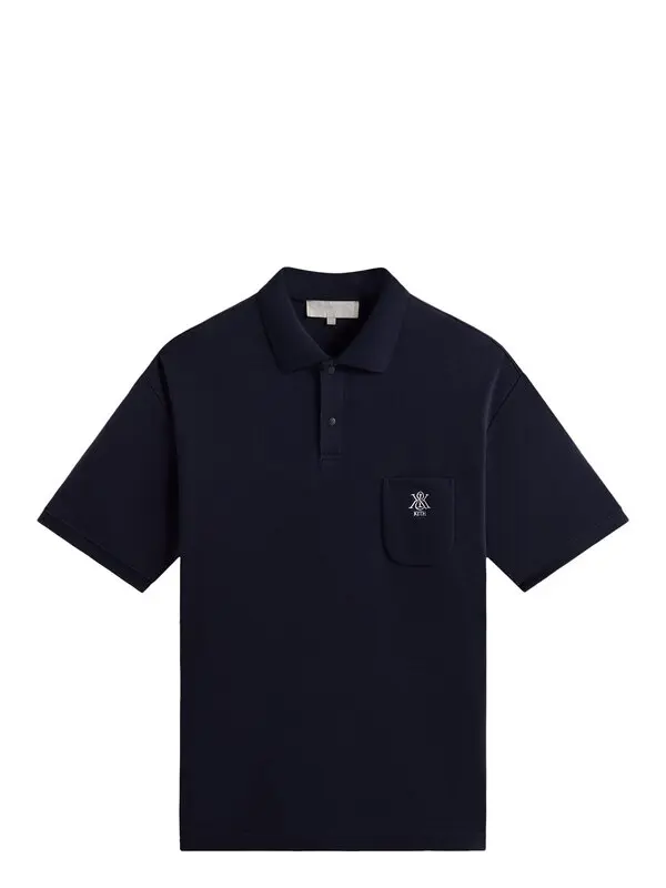 Kith Ethan Pique Polo 'nocturnal - Blue