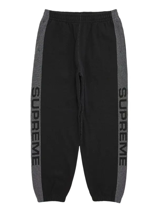 Supreme Jacquard Stripe Sweatpant - Black