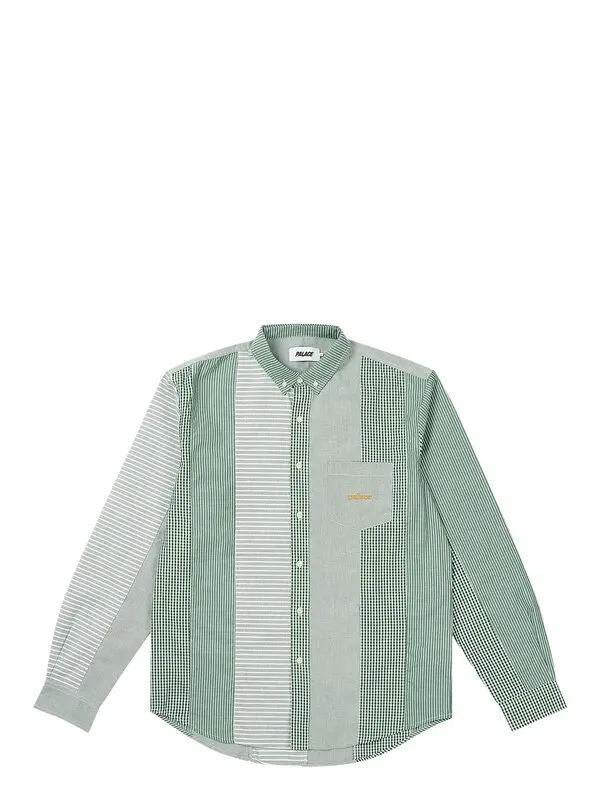 PALACE Patchwork Stripe Shirt - Green