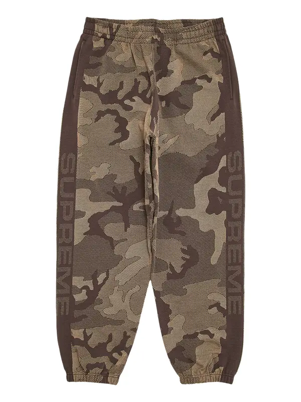 Supreme Jacquard Stripe Sweatpant Camo - Brown