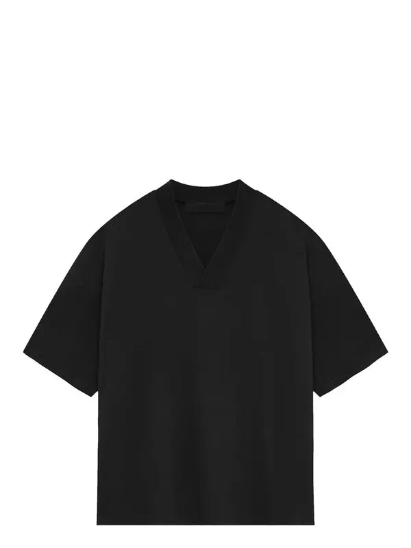 Fear Of God V Neck T-shirt 'jet - Black