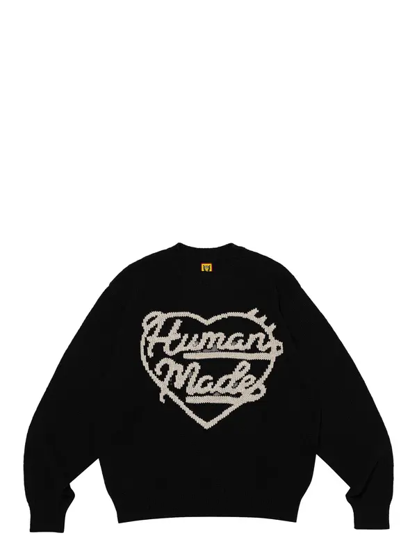 HUMAN MADE Low Gauge Knit Sweater - Black