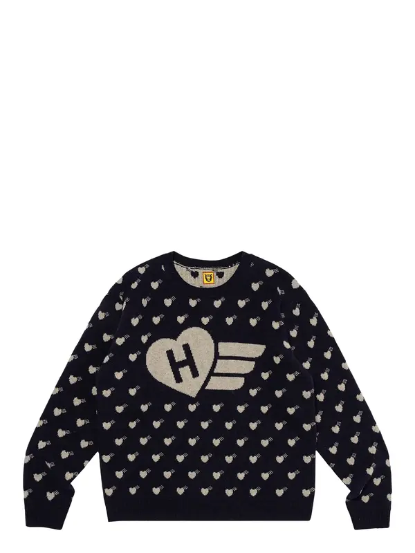HUMAN MADE Heart Knit Sweater - Blue