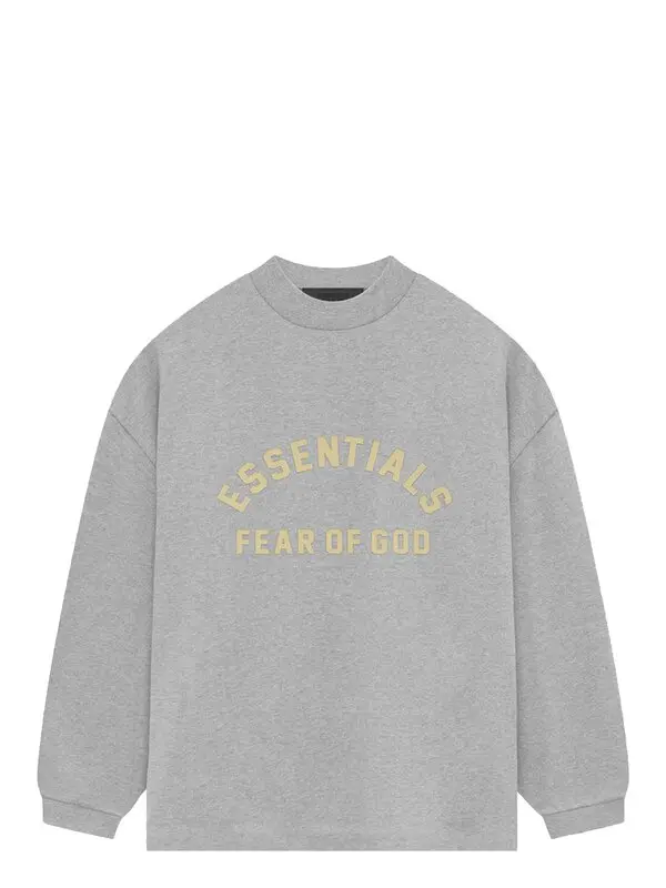 Fear Of God Heavy Jersey Long-sleeve T-shirt 'light Heather - Grey