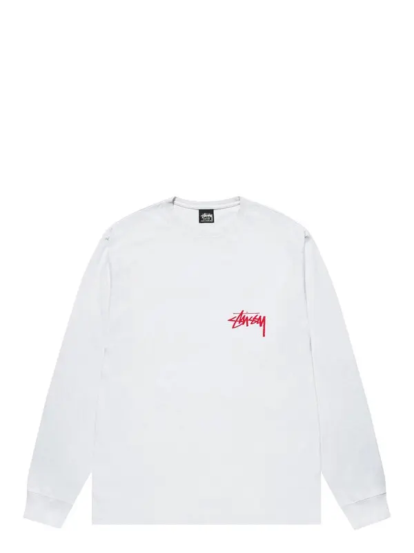 StÜssy Beat Crazy Long-sleeve Tee - White