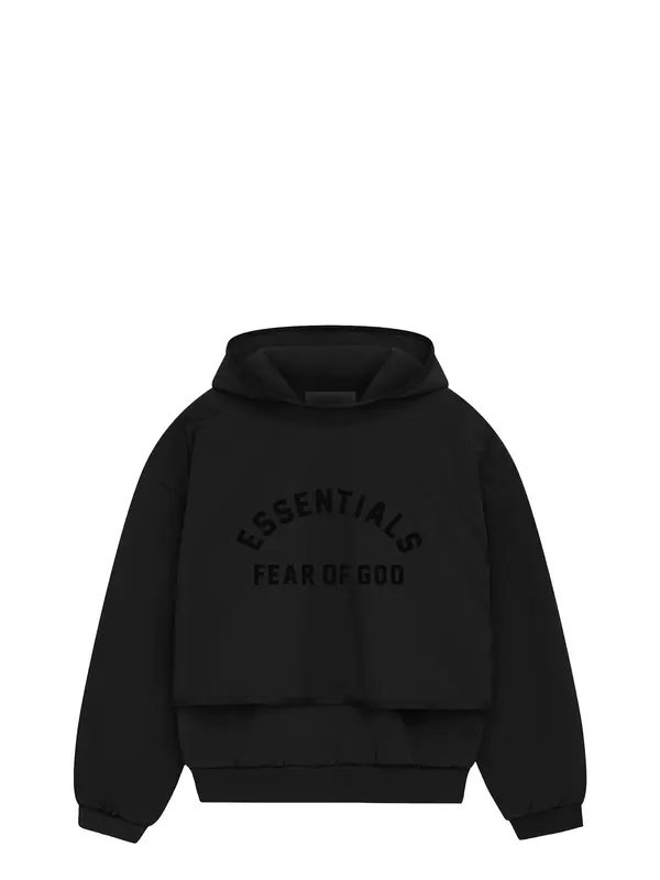 Fear Of God Nylon Fleece Hooded Sweater - Black