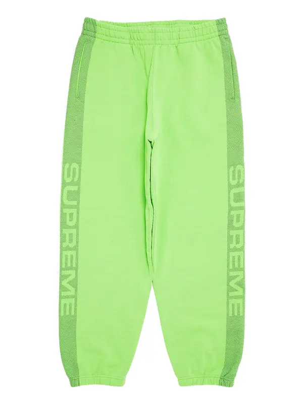 Supreme Jacquard Stripe Sweatpant 'bright - Green