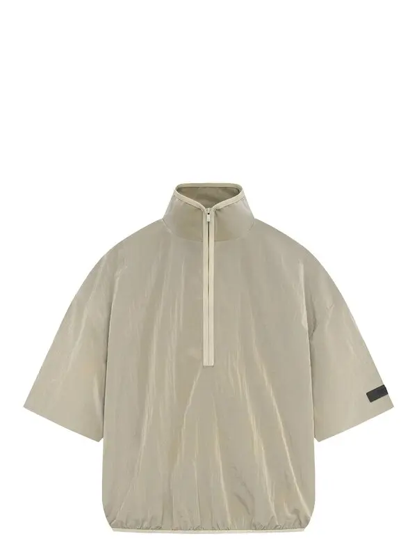 Fear Of God Crinkle Nylon Half Zip Shirt - Yellow