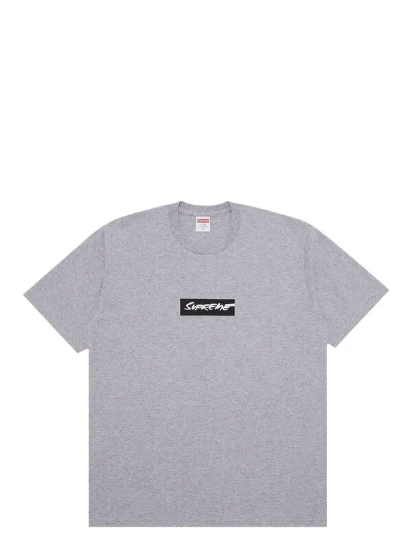 Supreme Futura Box Logo Tee 'heather - Grey