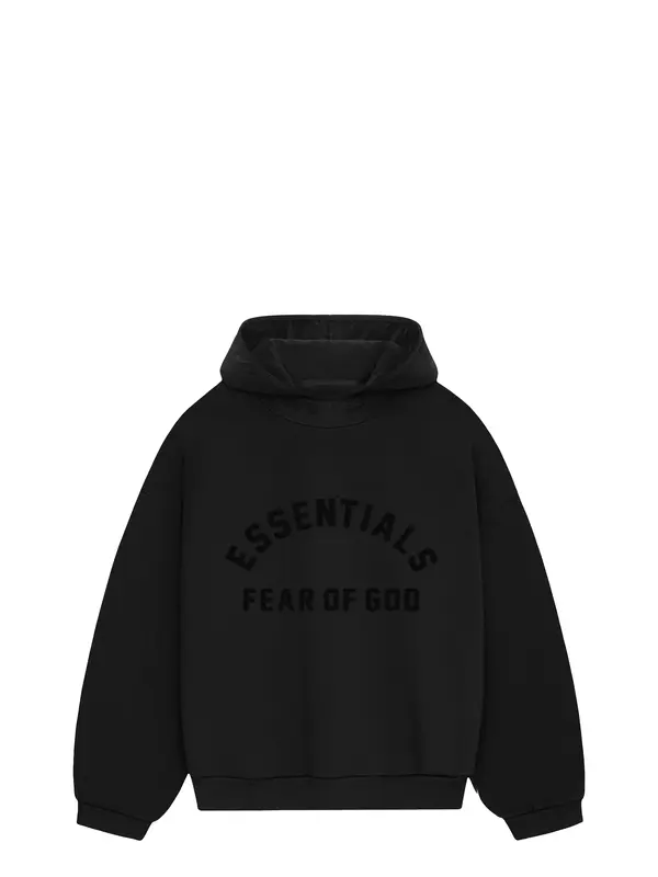 Fear Of God Nylon Fleece Hoodie 'jet /jet - Black
