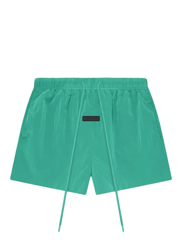 Fear Of God Crinkle Nylon Running Short 'mint Leaf - Green