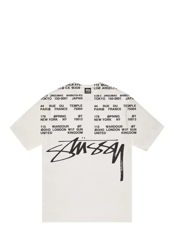 StÜssy Locations Tee Pigment Dyed 'natural - Cream
