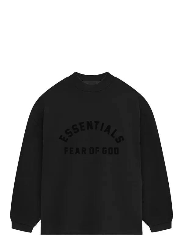Fear Of God Heavy Jersey Long-sleeve T-shirt 'jet - Black