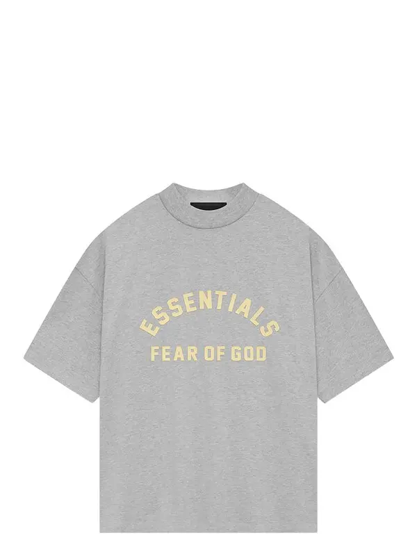 Fear Of God Heavy Jersey Crewneck T-shirt 'light Heather - Grey