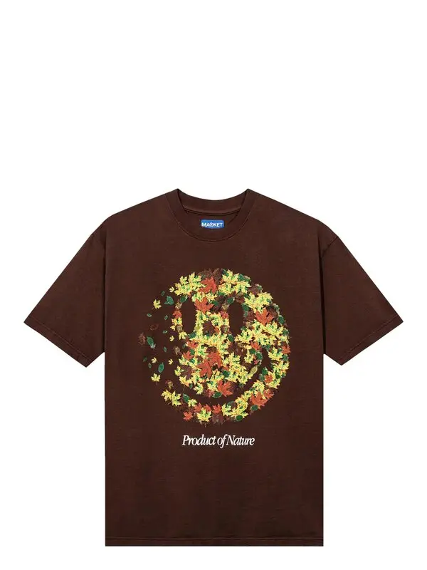 MARKET Smiley Product Of Nature T-shirt 'acorn - Brown
