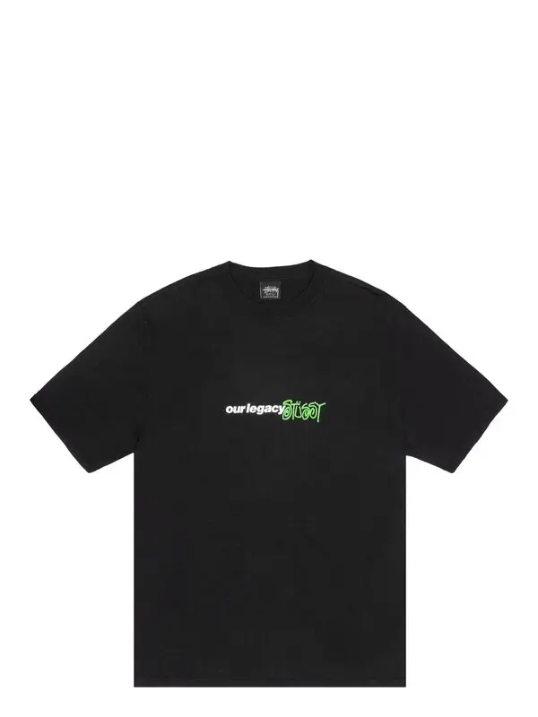 StÜssy X Our Legacy Work Shop Sport Pigment Dyed Tee - Black