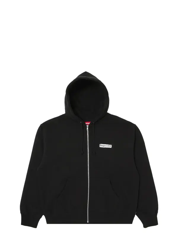 Supreme Spread Zip Up Hooded Sweatshirt - Black