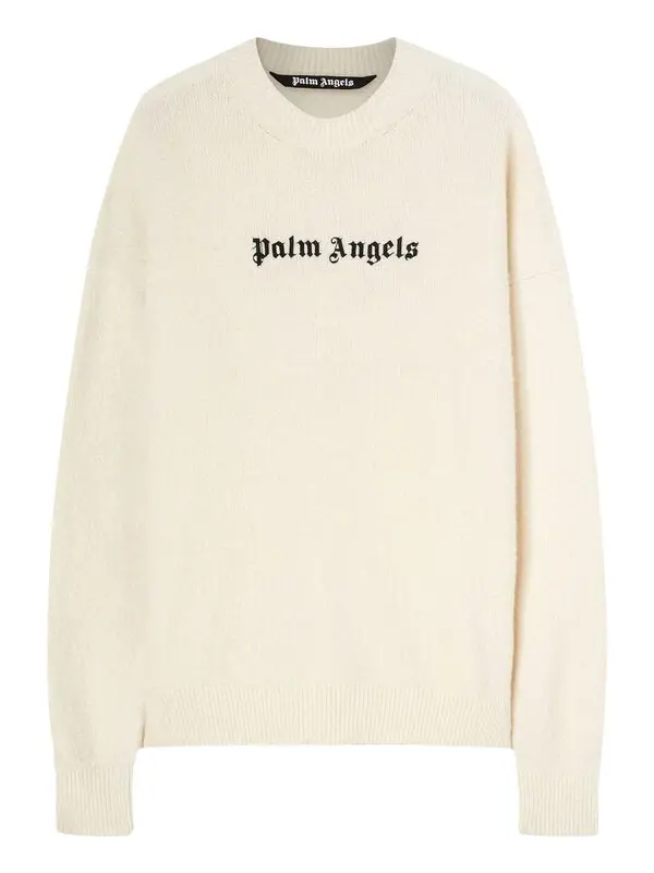 Palm Angels Classic Logo Sweater /black - White