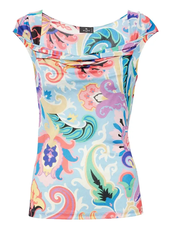 Etro Paisley Print Top - Multicoloured