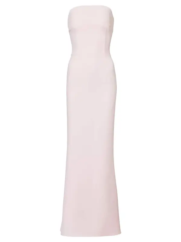 Safiyaa Sofie Embellished Crêpe Bustier Gown - Pink