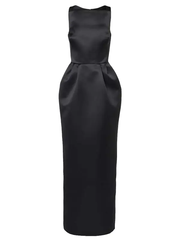 Safiyaa Trecchi Embroidered Gown - Black
