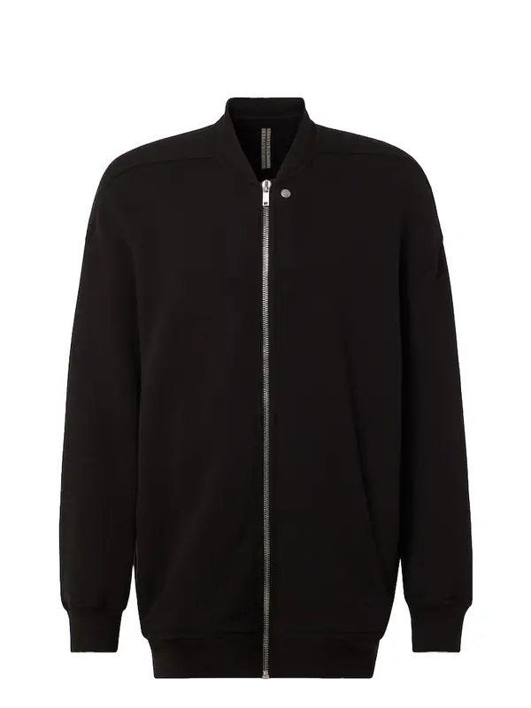 Rick Owens Jumbo Flight Cotton Jersey Hoodie - Black