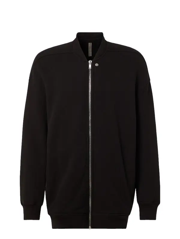 Rick Owens Jumbo Flight Cotton Jersey Hoodie - Black