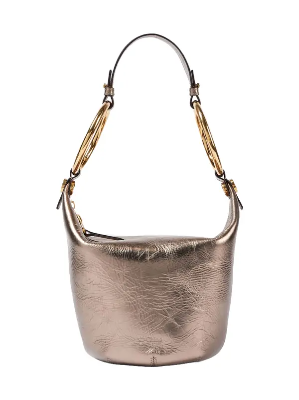 Chloé Small Leather Shoulder Bag - Silver