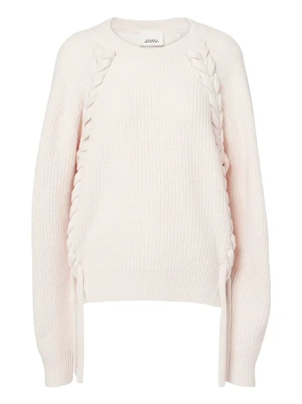 Isabel Marant Noelia Ribbed-knit Wool Sweater - Beige