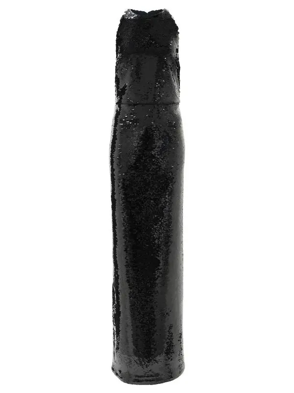 Safiyaa Santina Sequined Gown - Black