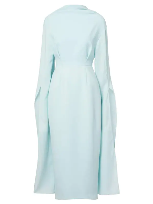 ROKSANDA Nour Draped Crêpe Midi Dress - Green
