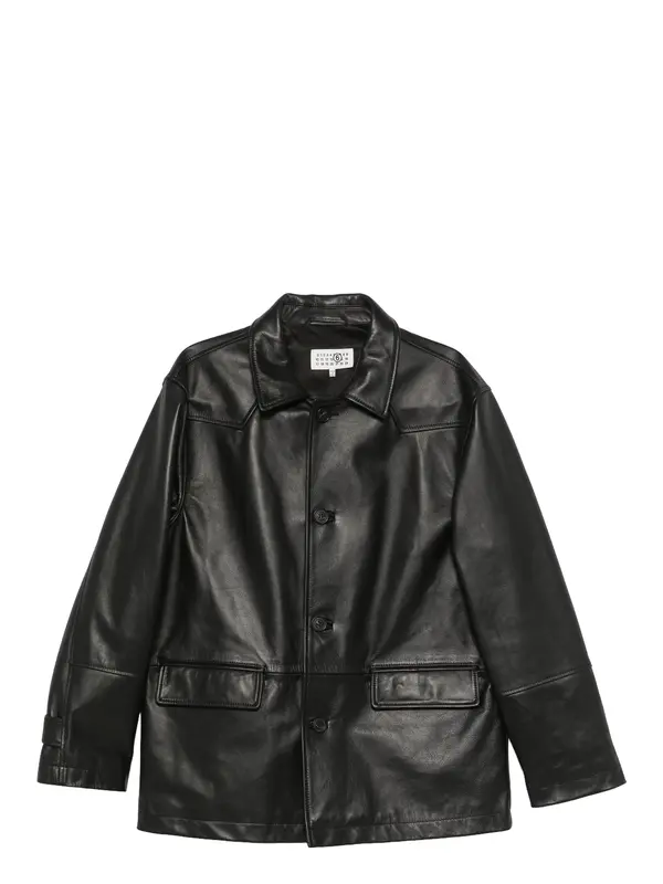 MAISON MARGIELA Leather Jacket - Black