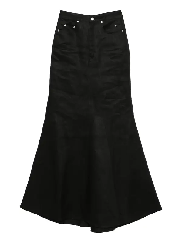 Rick Owens Godet Maxi Skirt - Black