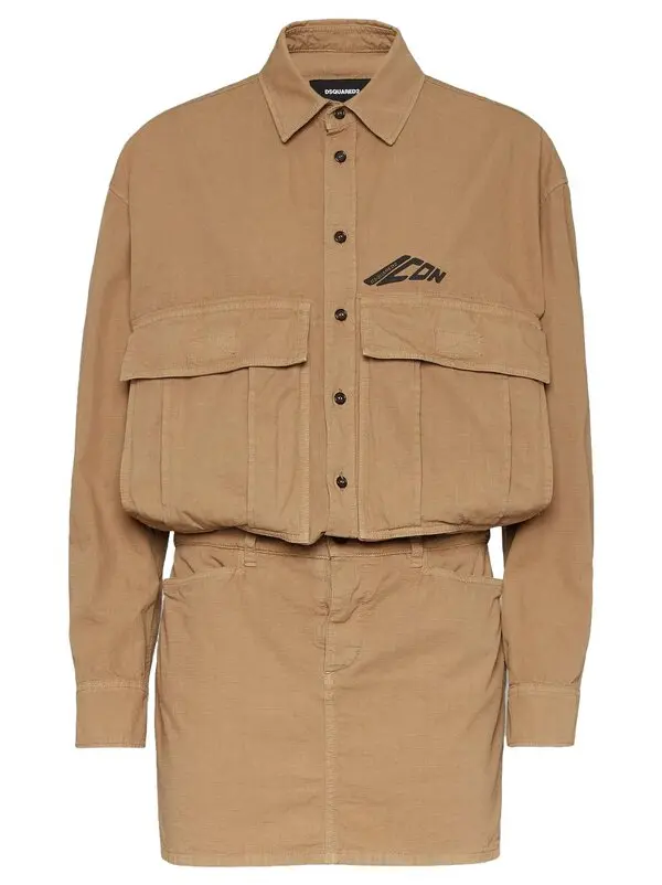 Dsquared2 Icon-print Dress - Neutrals