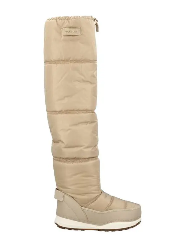 Bogner Padded Nylon Tall Boots - Beige
