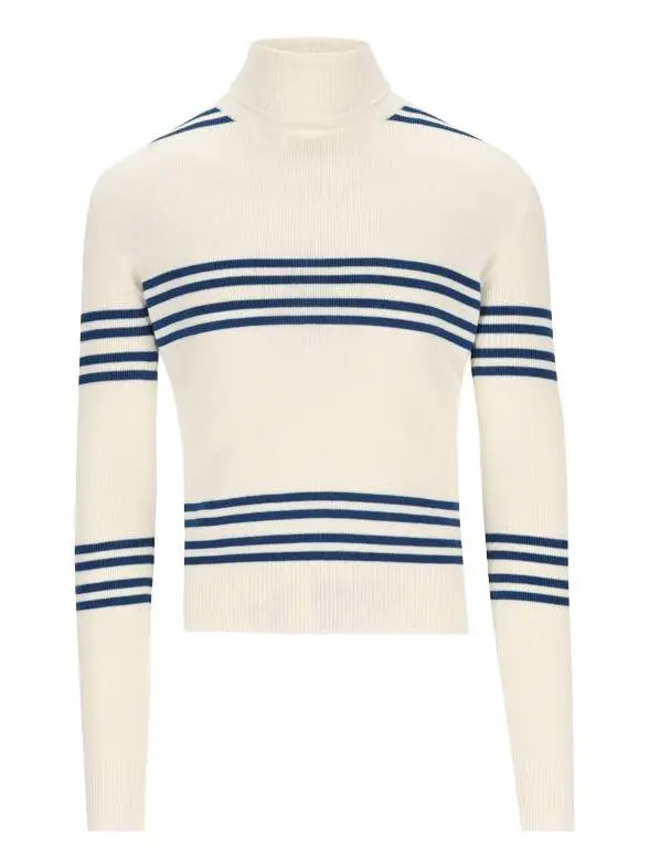 Prada Wool Turtleneck Sweater - Natural+ot Tanium