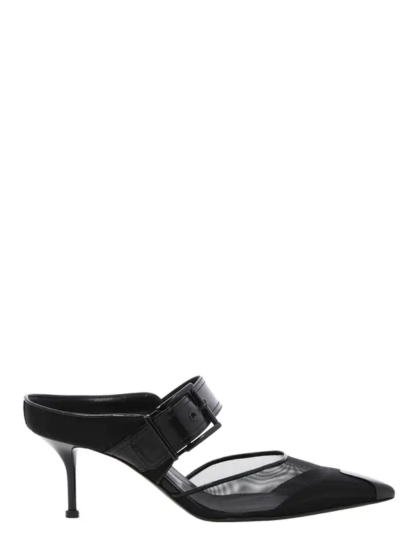 Alexander McQueen Heeled Mules - Black