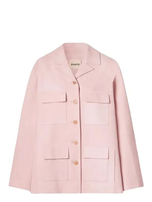 Khaite Morsson Suede Jacket - Pink