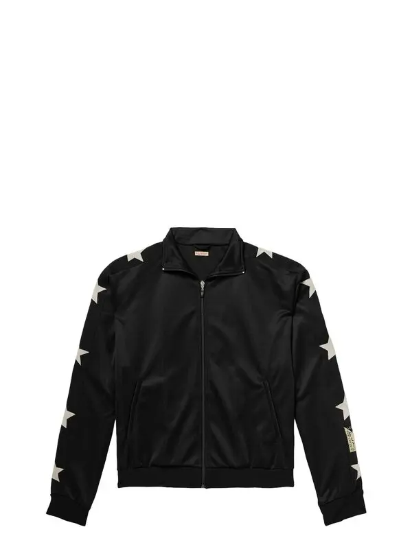Kapital Printed Tech-jersey Track Jacket - Black