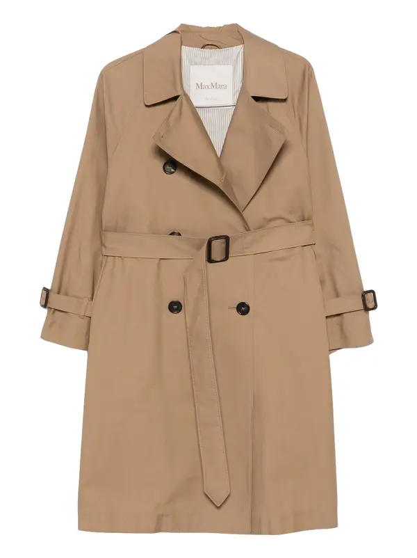 Max Mara Gabardine-weave Trench Coat - Brown