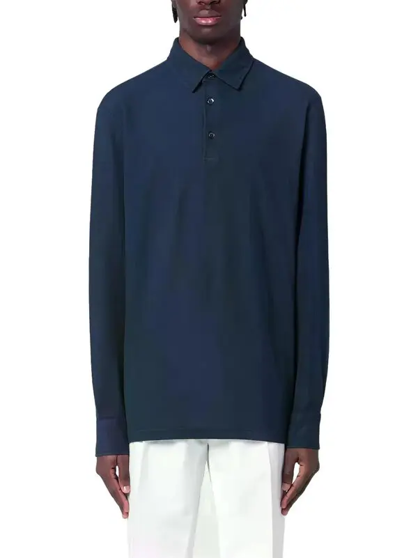 Loro Piana Cotton Polo Shirt - Blue