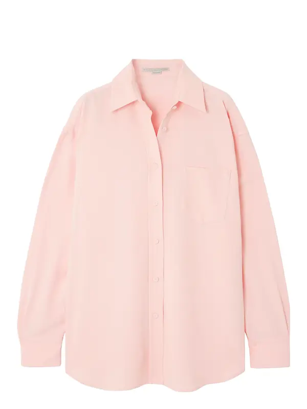 Stella McCartney Oversized Crepe Shirt - Pink