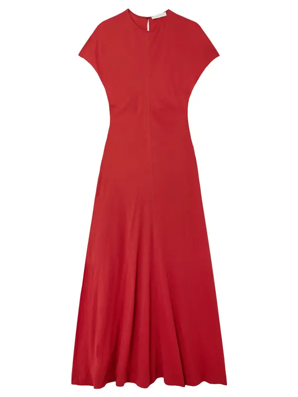 Faithfull The Brand Colmar Organic Cotton-jersey Maxi Dress - Red
