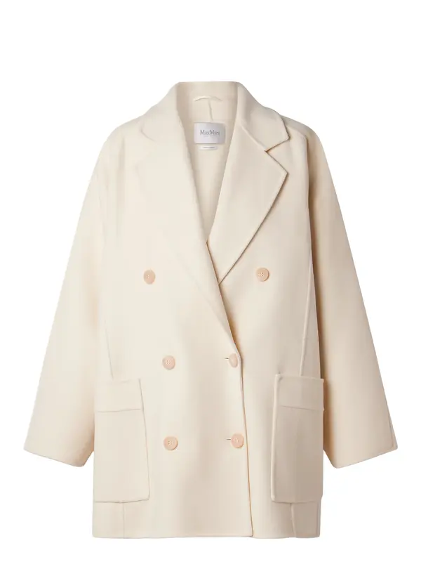 Max Mara Orma Wool And Cashmere-blend Coat - Ivory