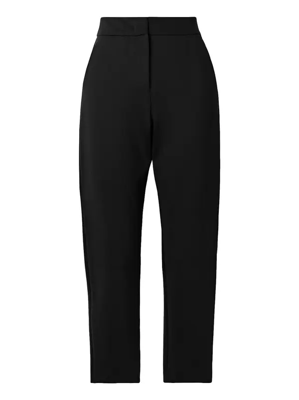 Max Mara Orlanda Cropped Slim-leg Trousers - Black